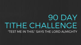 90 Day Tithe Challenge - R.J. Scherba Christian Coaching